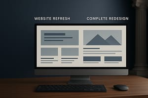 What's the difference between a website refresh and a